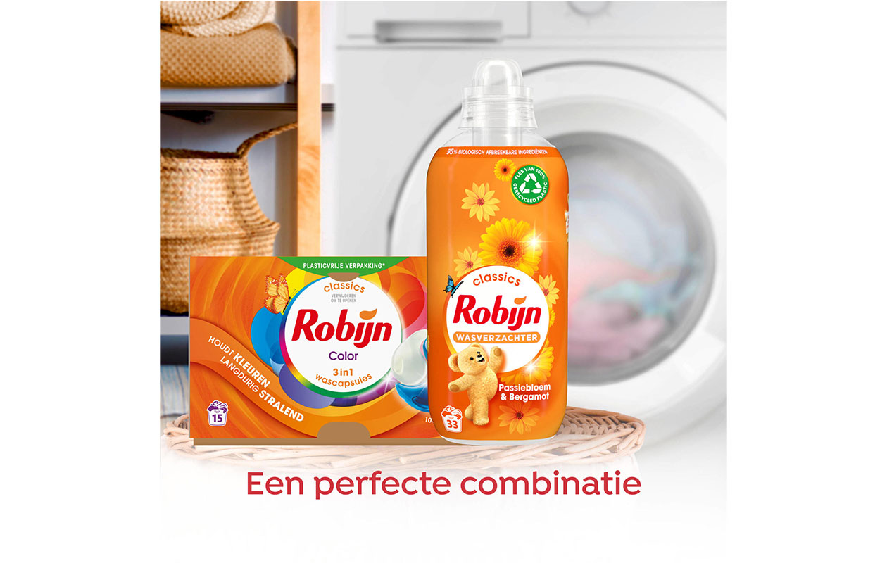 Robijn Wasmiddel Capsules – Color met korting | VakantieVeilingen