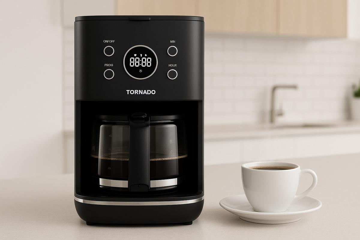 Tornado digitale retro koffiemachine met korting | VakantieVeilingen